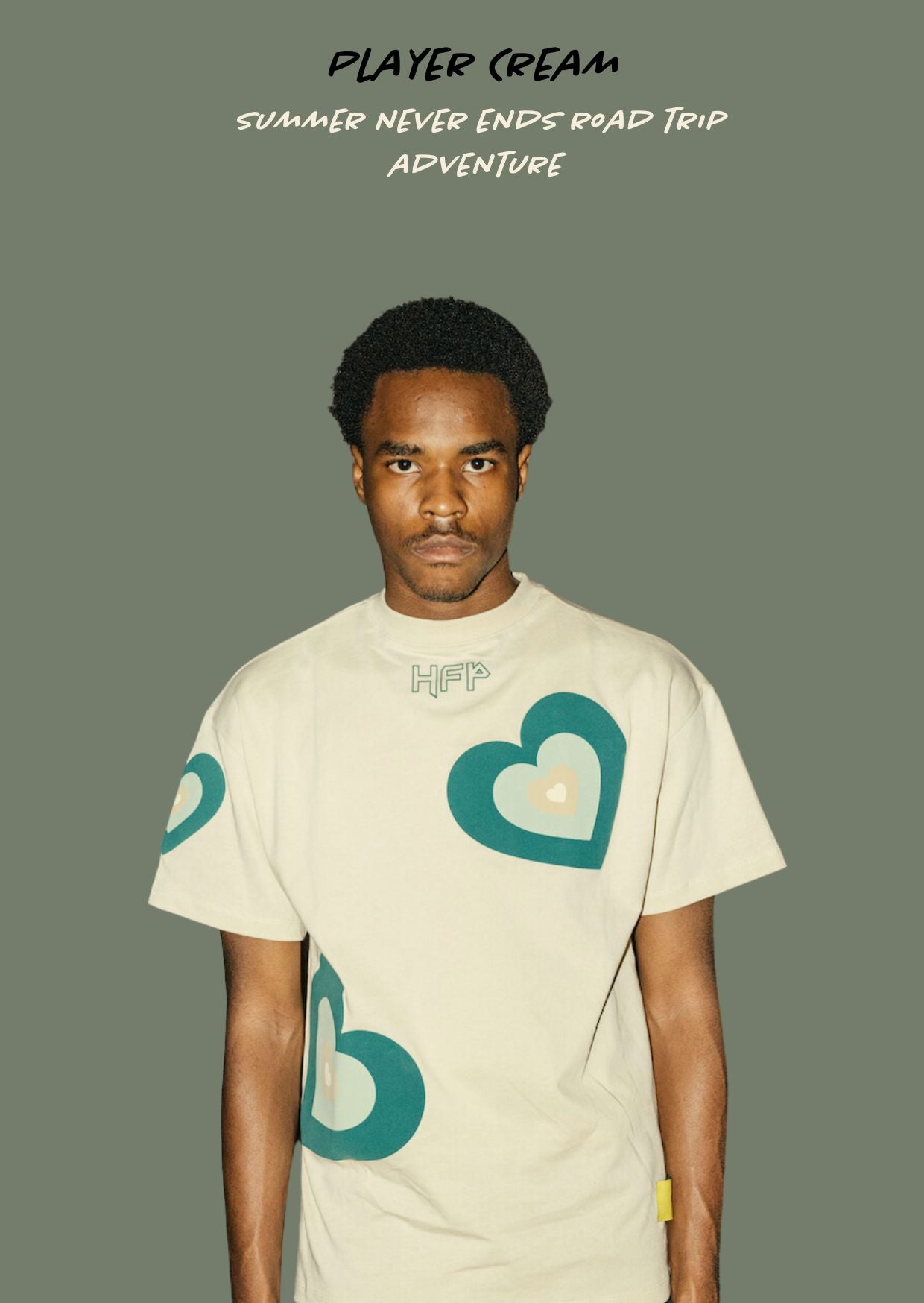 TEE HEART CREAM – HOMIES FROM PARIS