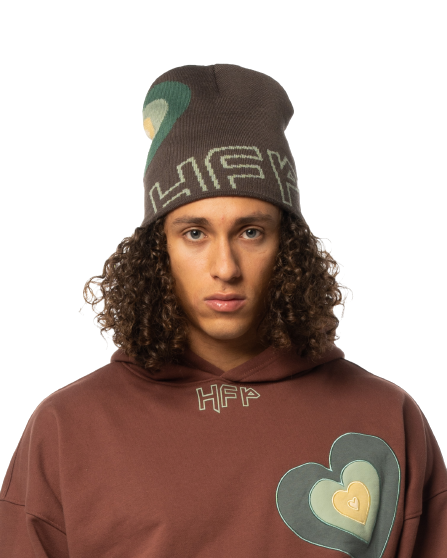 HEART BEANIE BROWN – HOMIES FROM PARIS